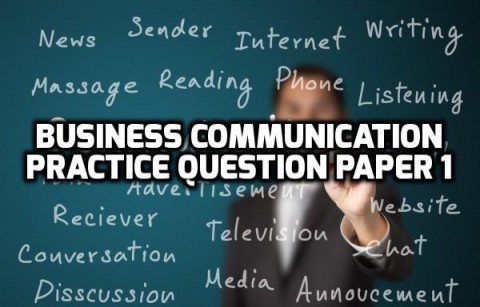 Business Communication Practice Question Paper 1 – BMS | Bachelor of ...